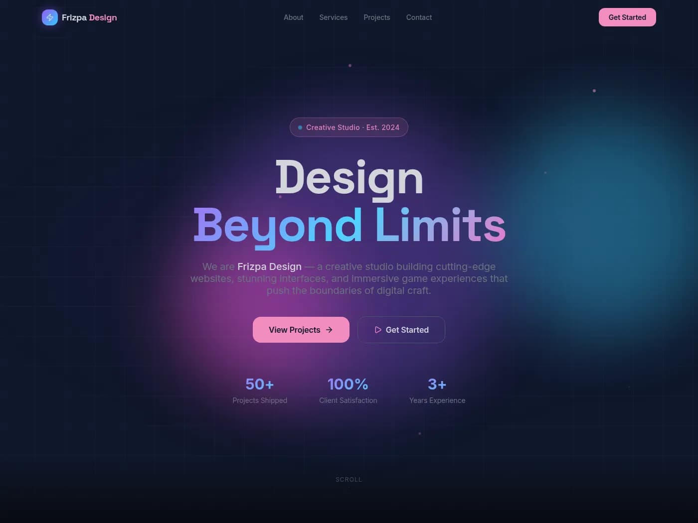 Frizpa Design Landing