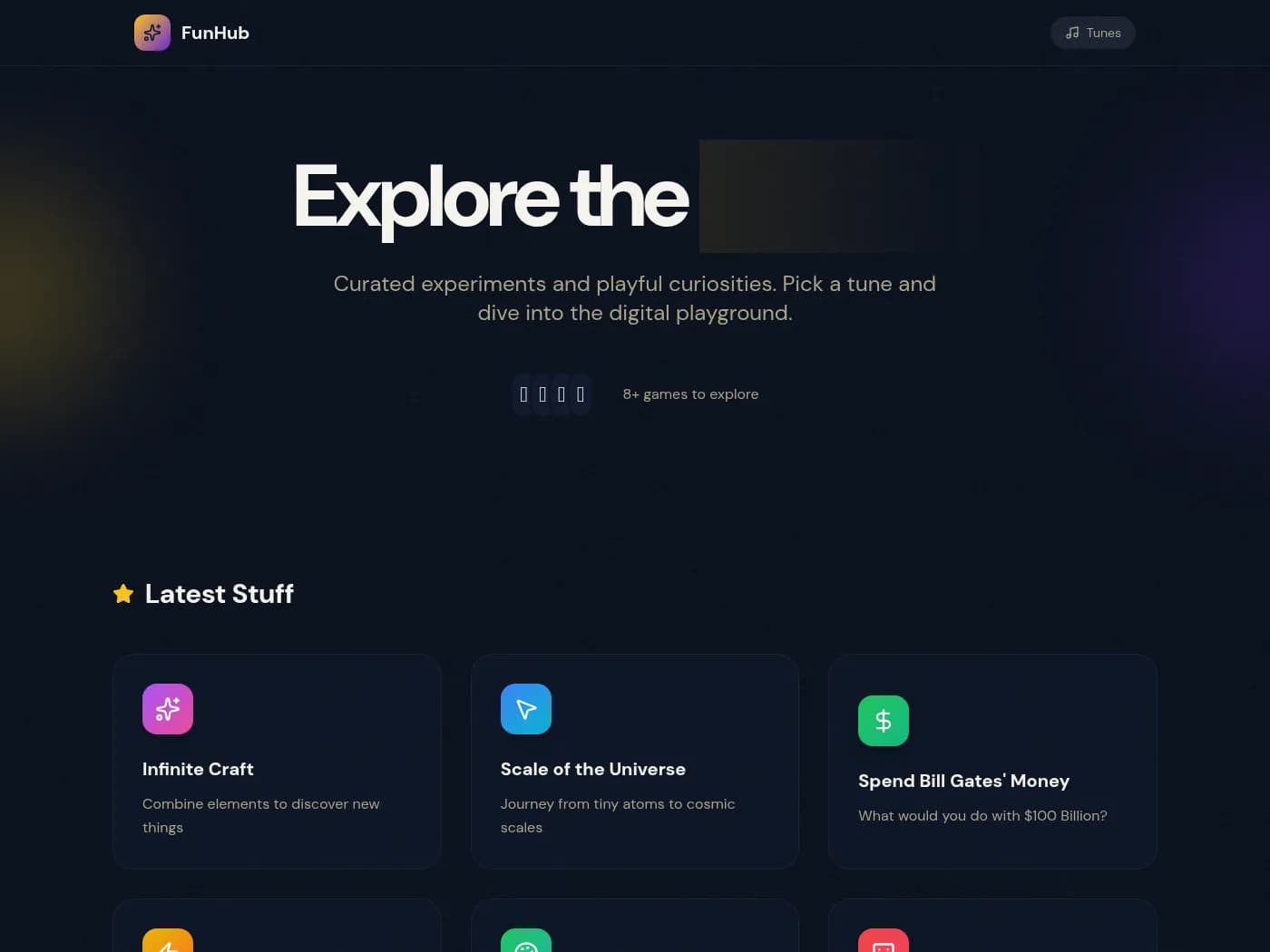 FunHub Interactive Site