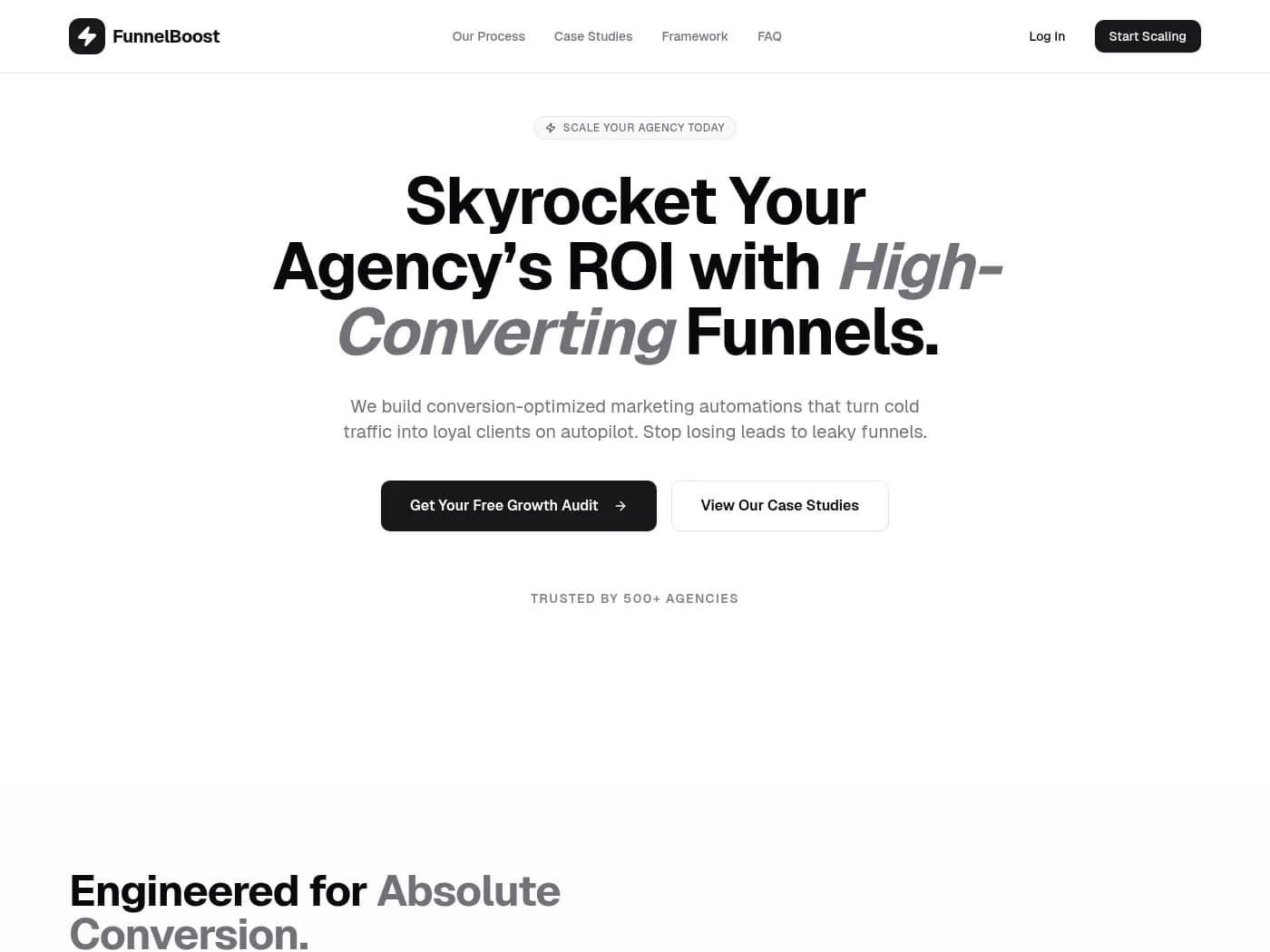 FunnelBoost Landing Page