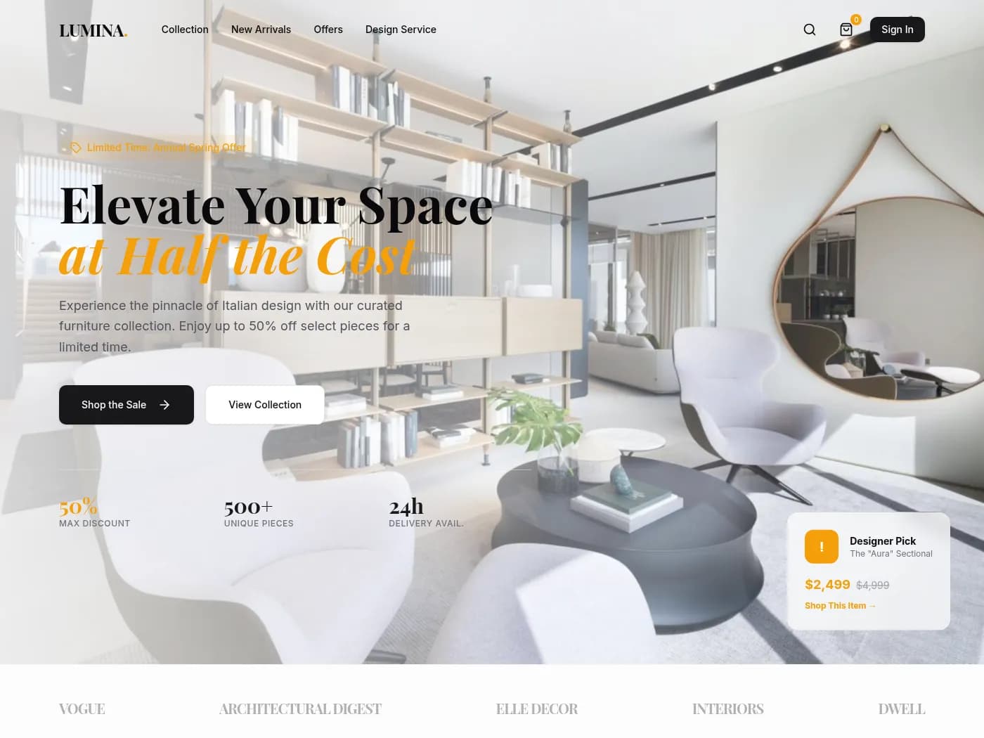 Furniture Offer Banner