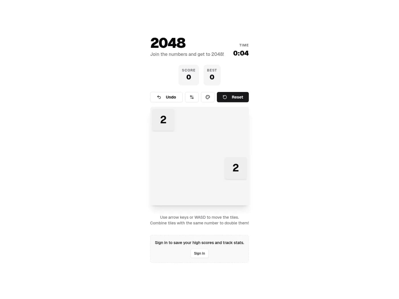 2048 Fusion Puzzle