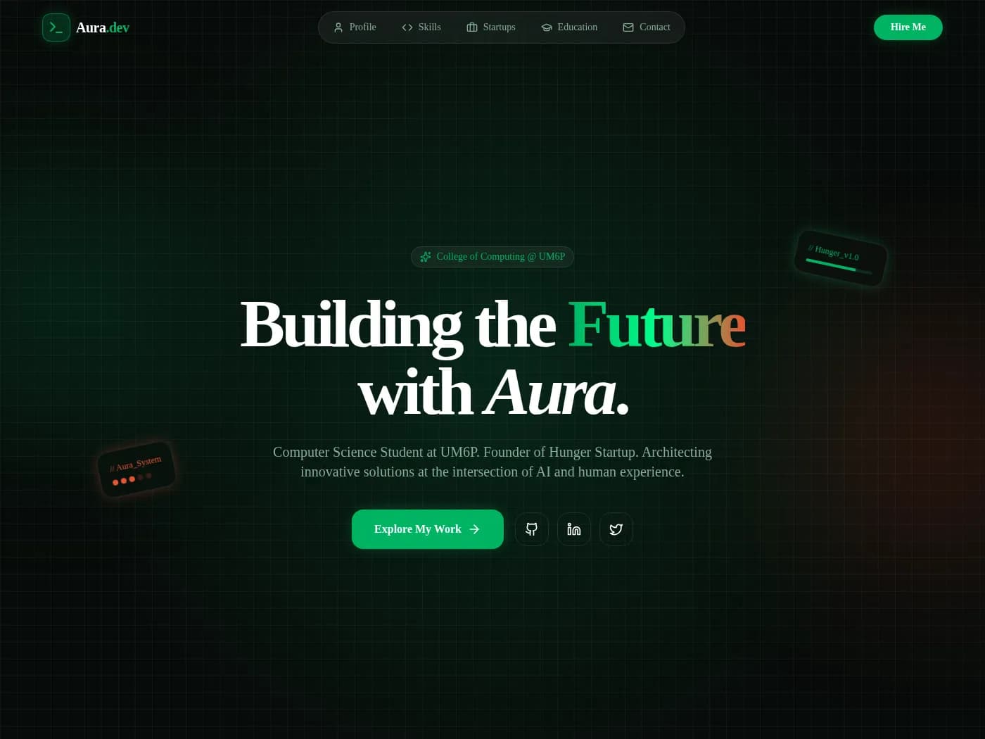 Aura Portfolio Site