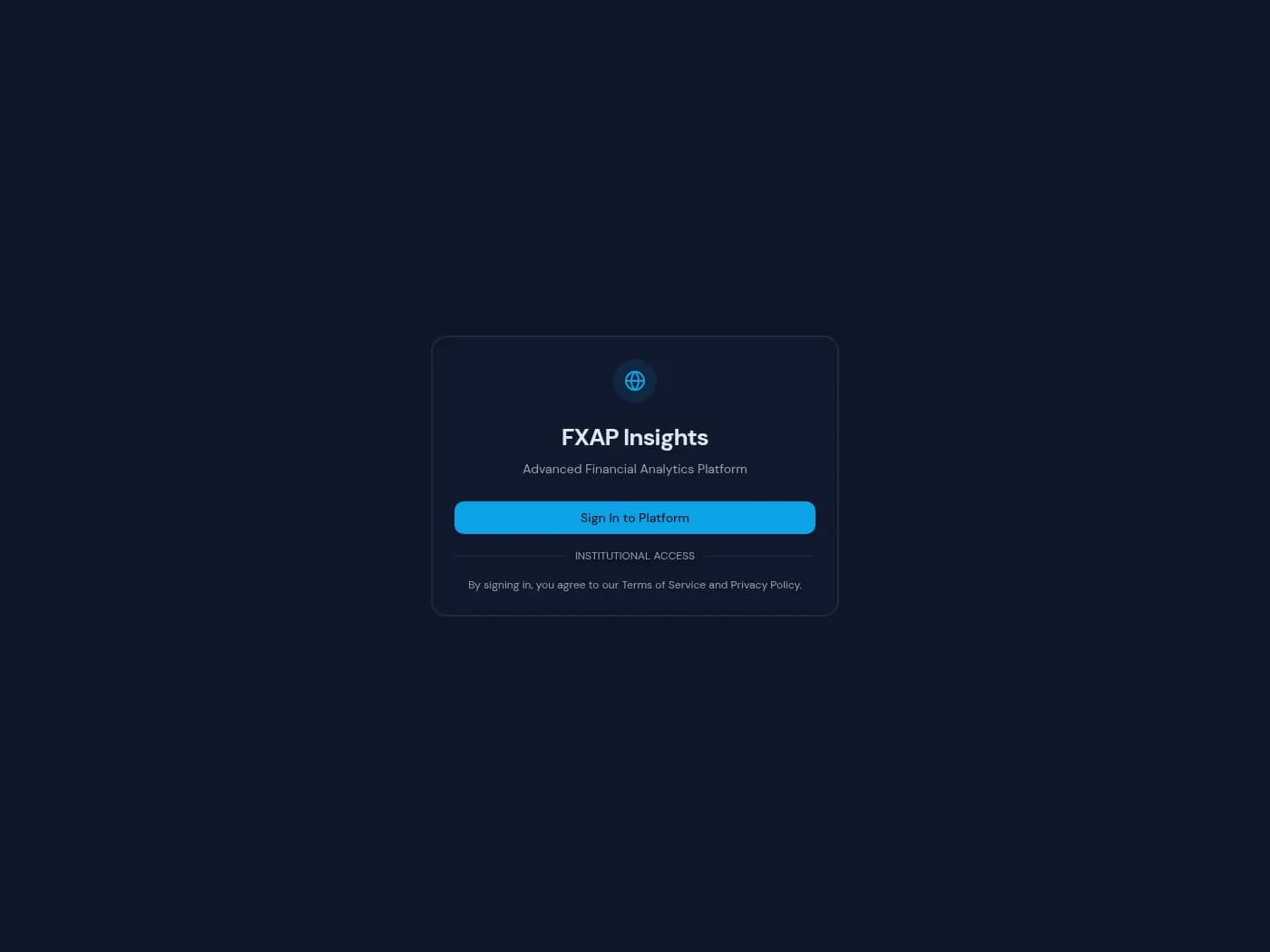 FXAP Insights Platform