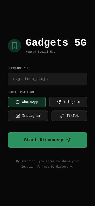 Gadgets 5G Nearby Radar