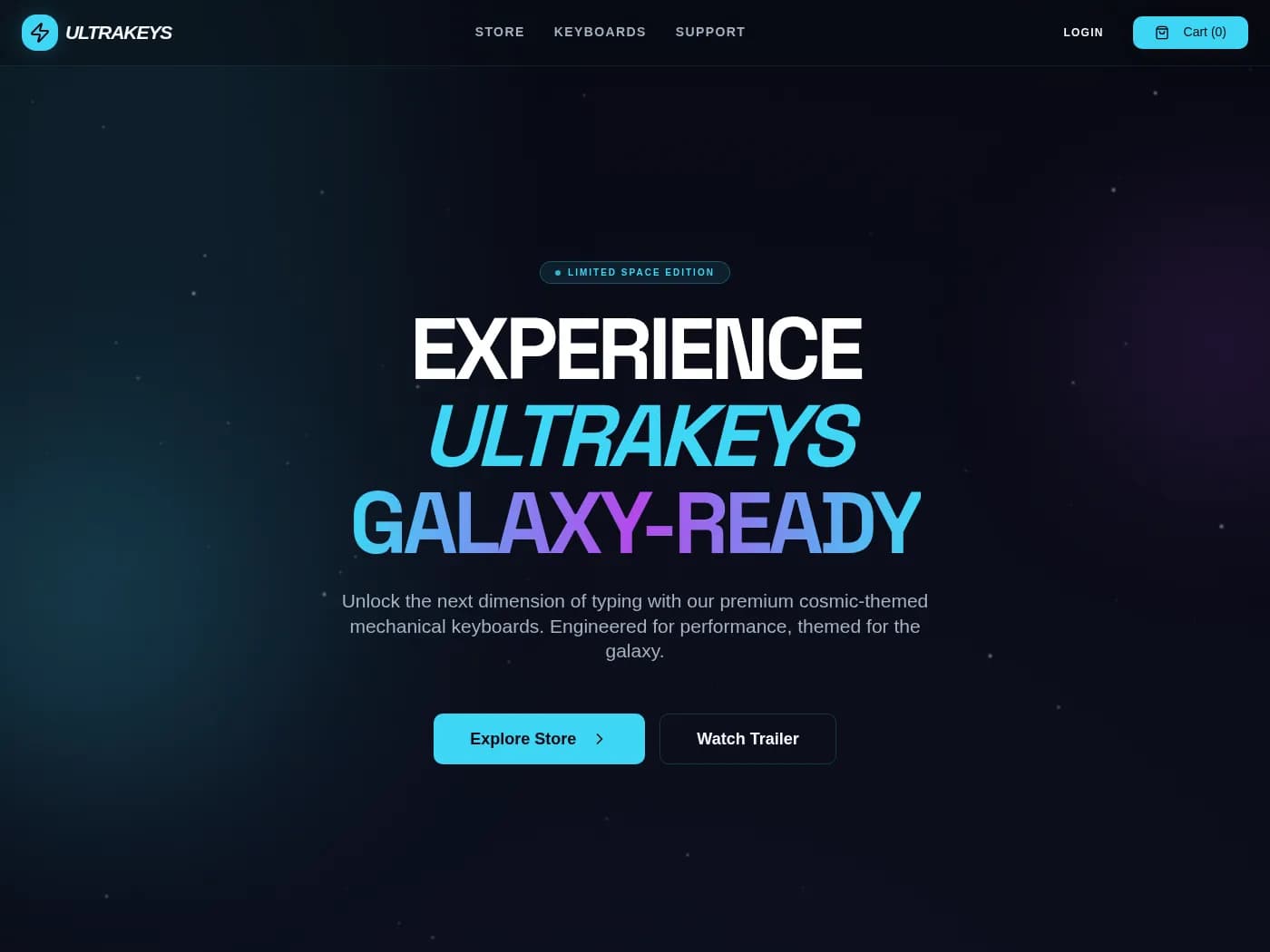 UltraKeys Galaxy Storefront