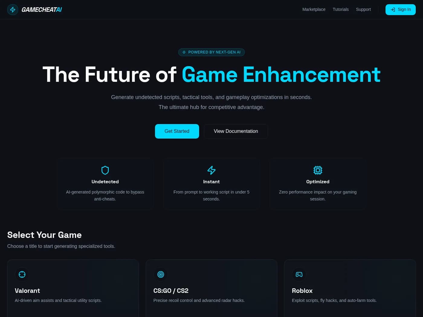 GameCheat AI Hub