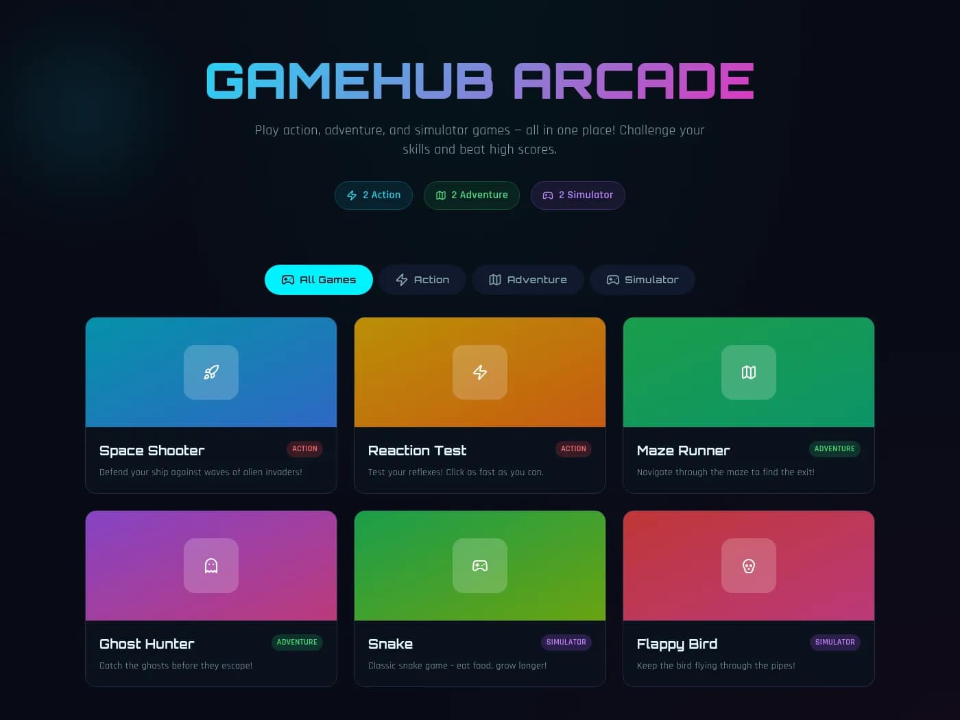 GameHub Arcade