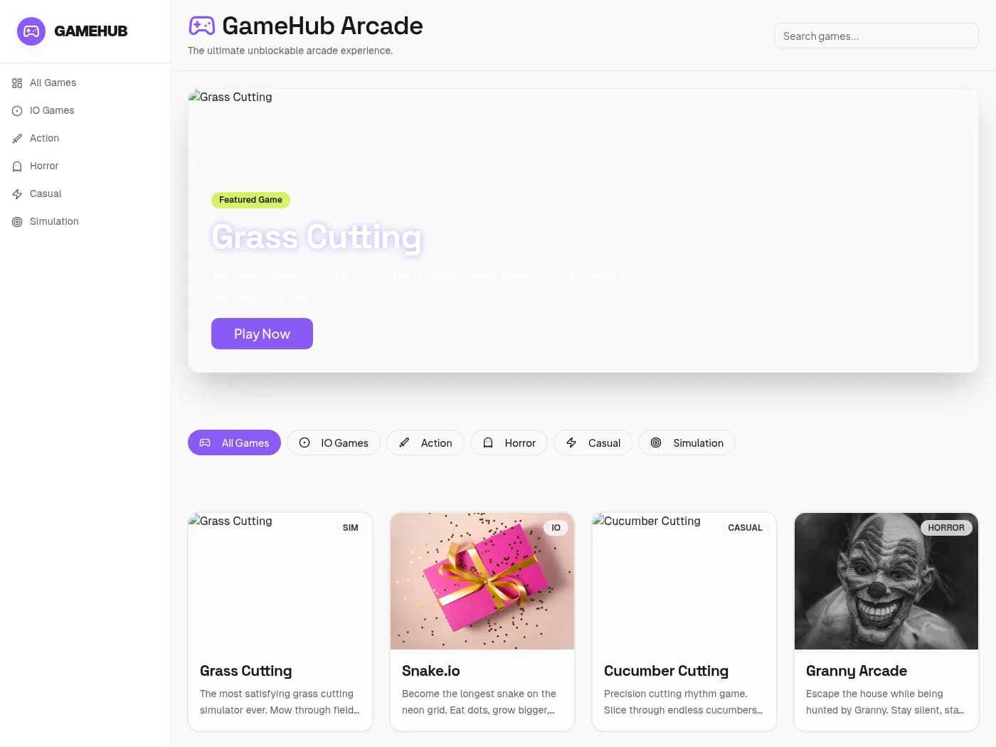 GameHub Arcade Web