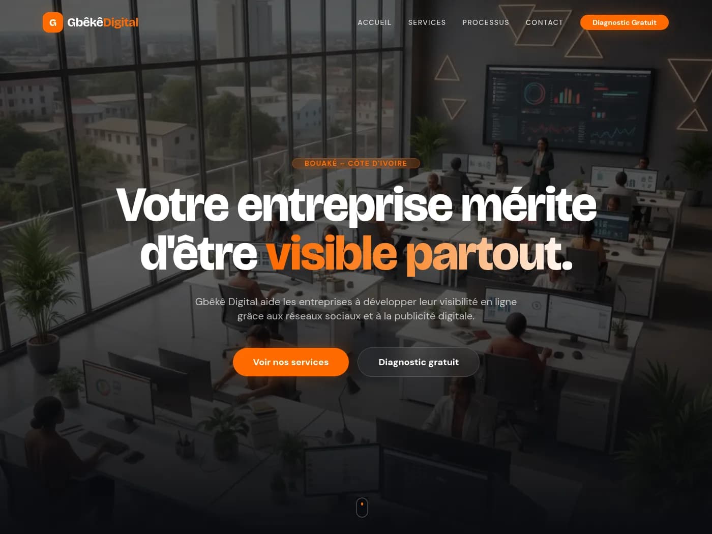 Gbêkê Digital Landing