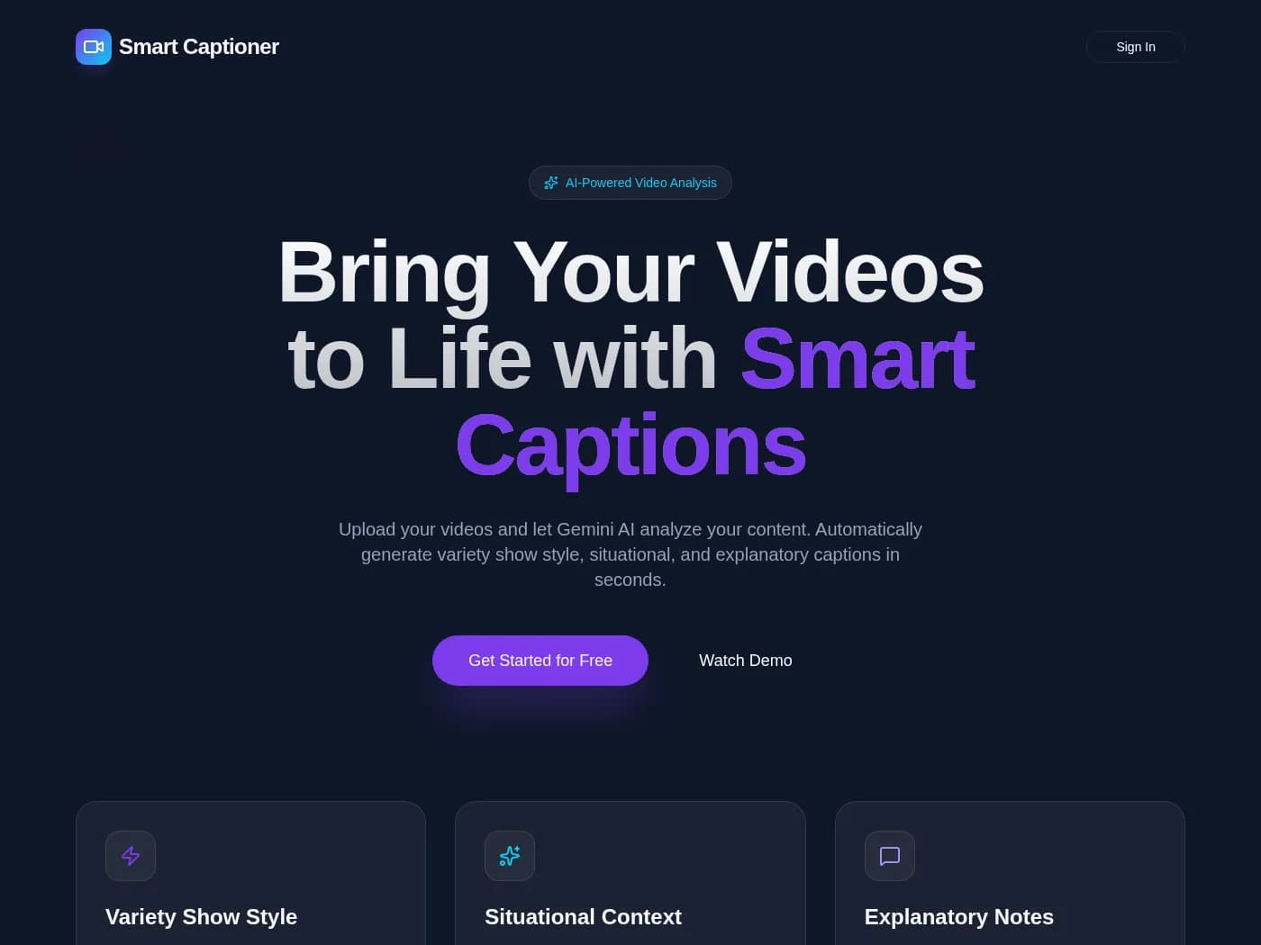 Smart Video Captioner