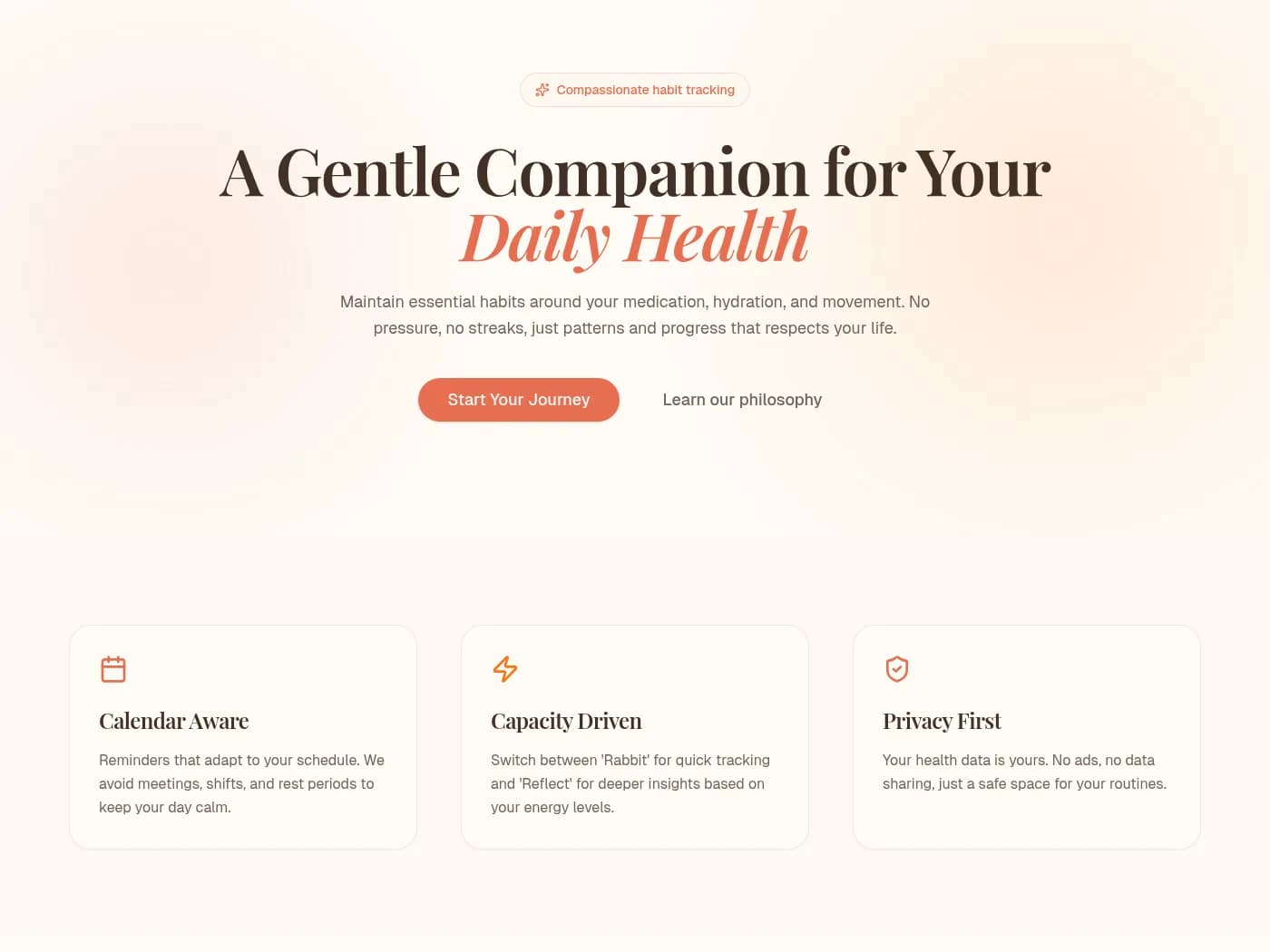 Gentle Habit Companion