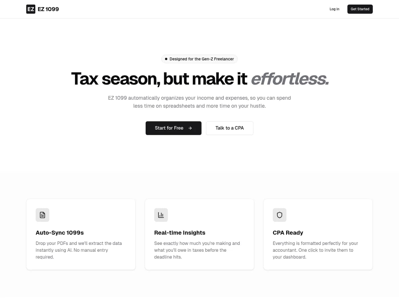 EZ 1099 Tax Portal