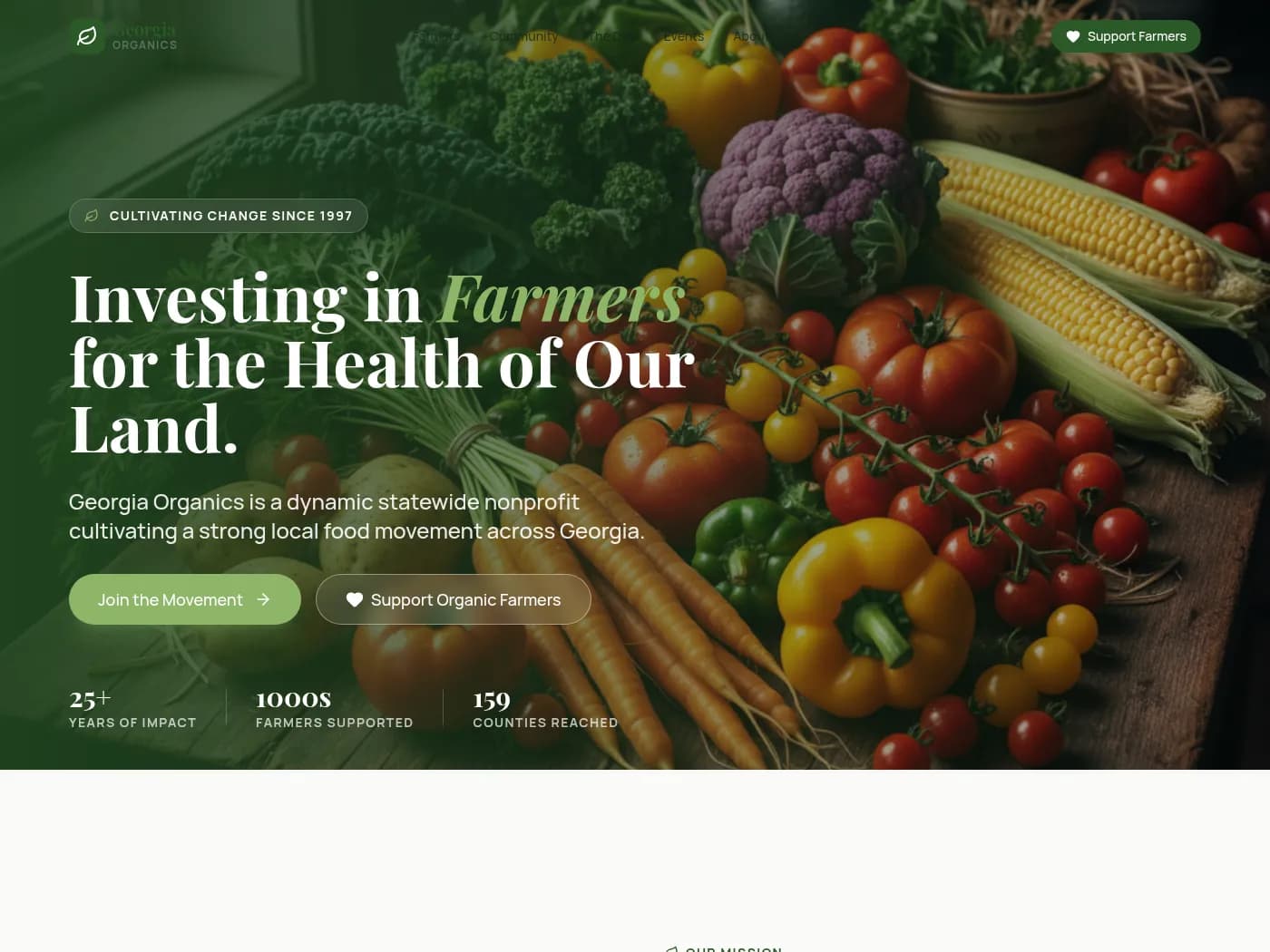 Georgia Organics Web Presence