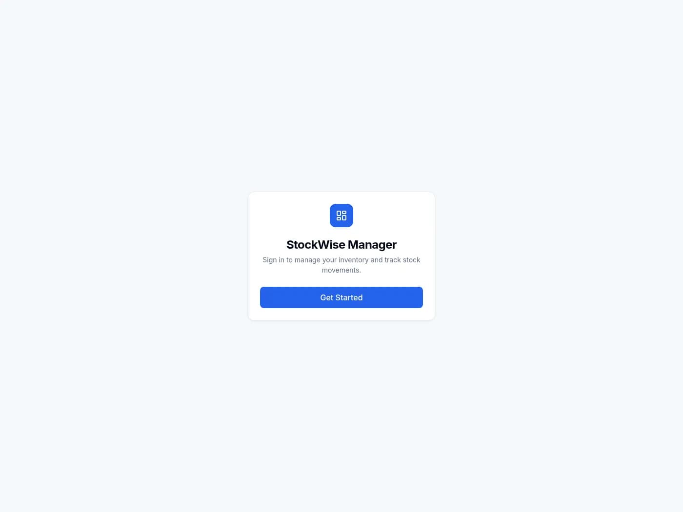 StockWise Manager