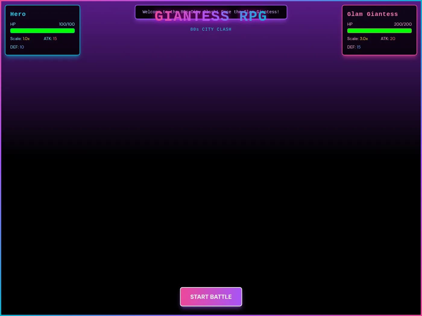 Giantess RPG: 80s City Clash