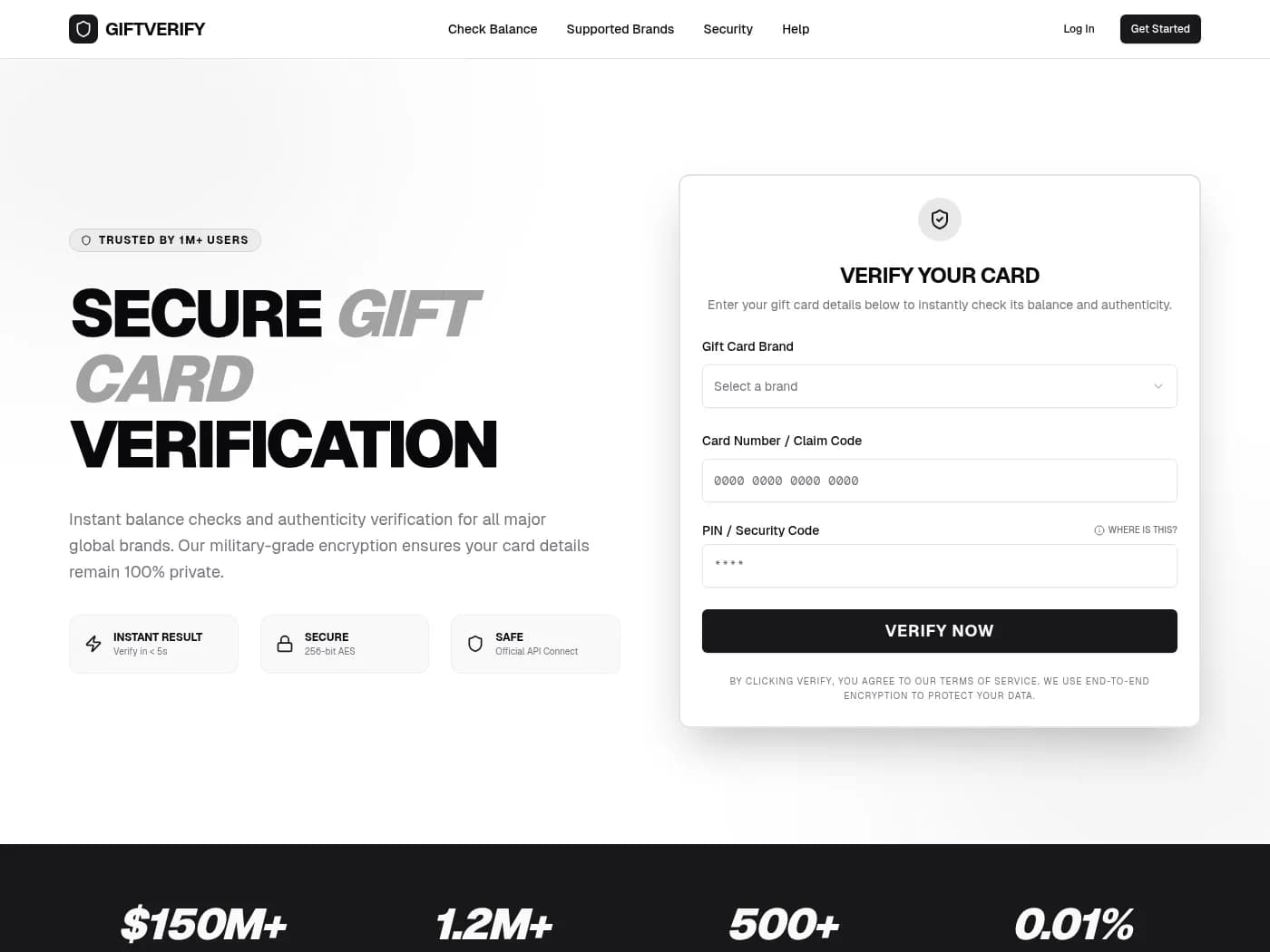 Gift Card Verifier