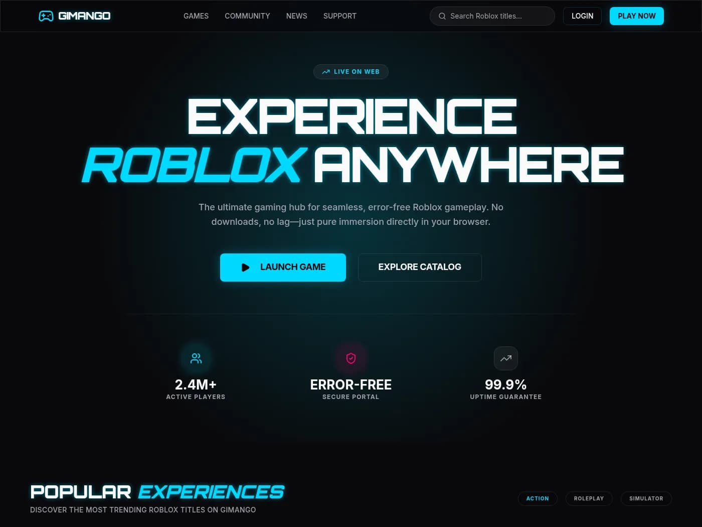 Gimango Roblox Portal