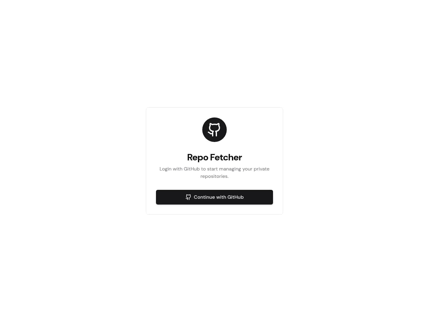 GitHub Private Repo Fetcher