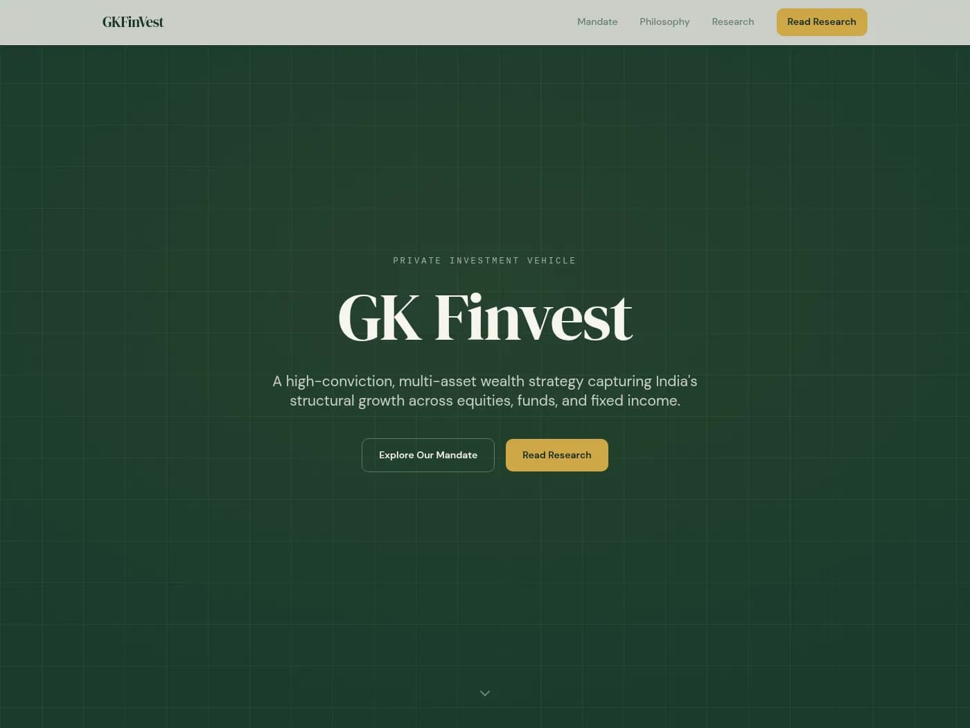 GKFinVest Landing Page
