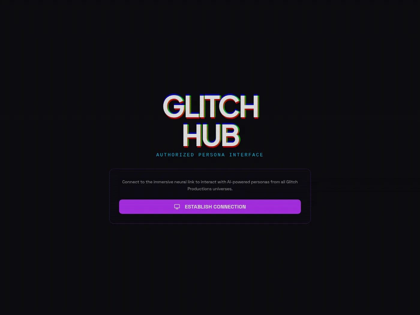 Glitch Character AI Hub