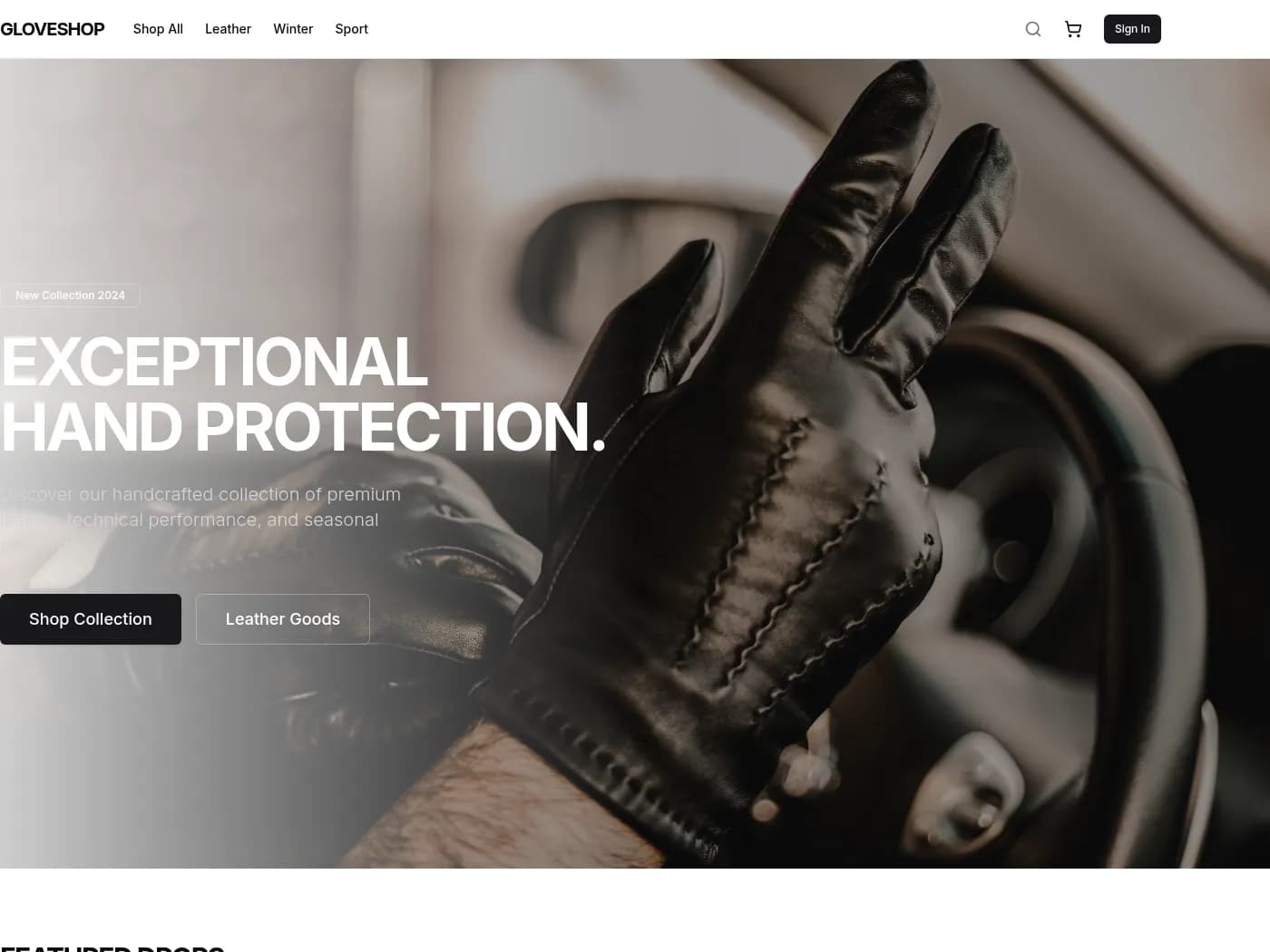 GloveShop Interactive Store
