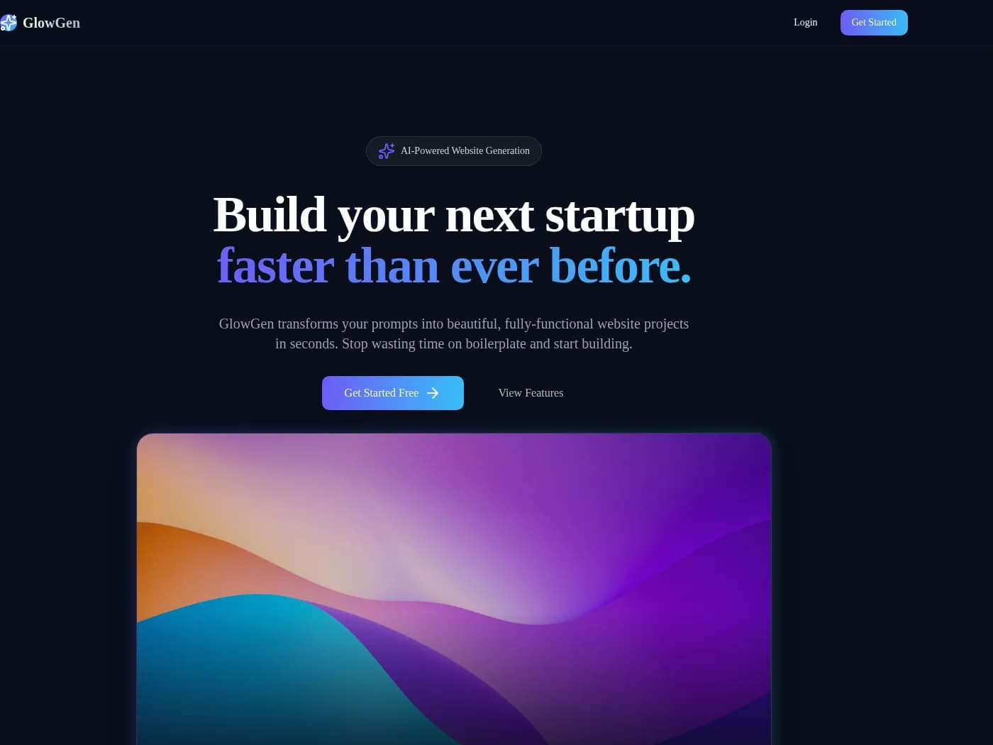 GlowGen SaaS Dashboard