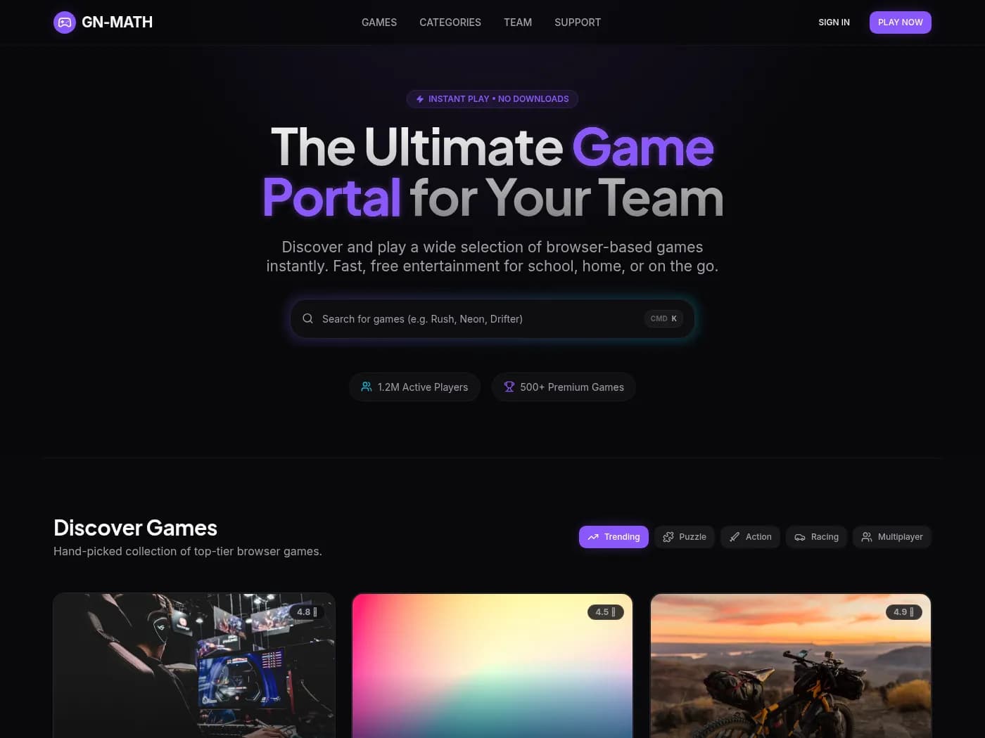 GN-Math Instant Games