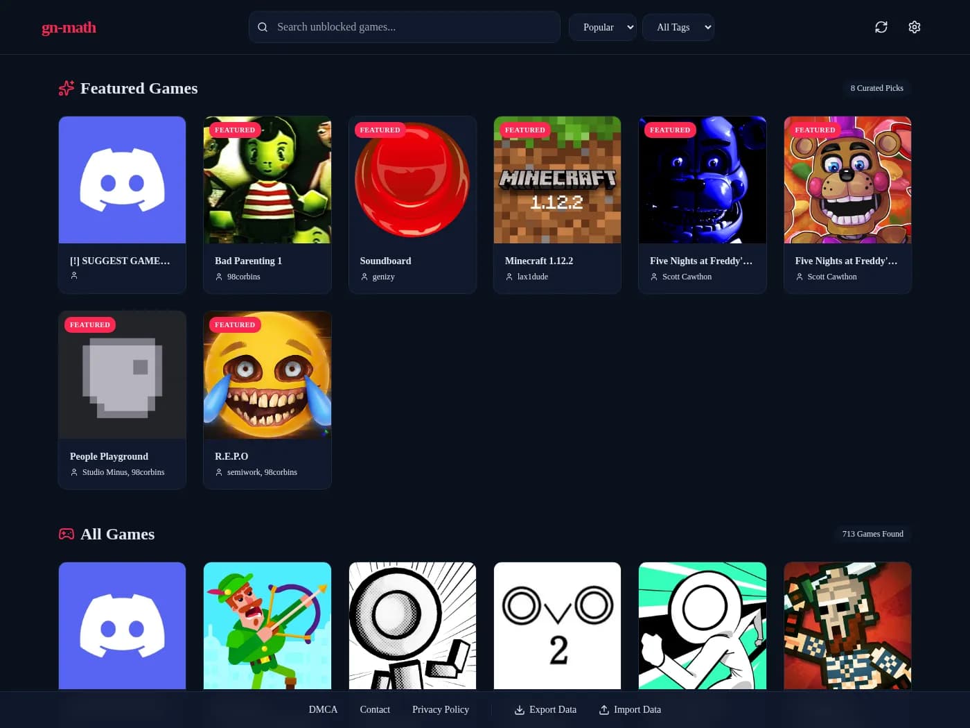 GN-Math Game Hub