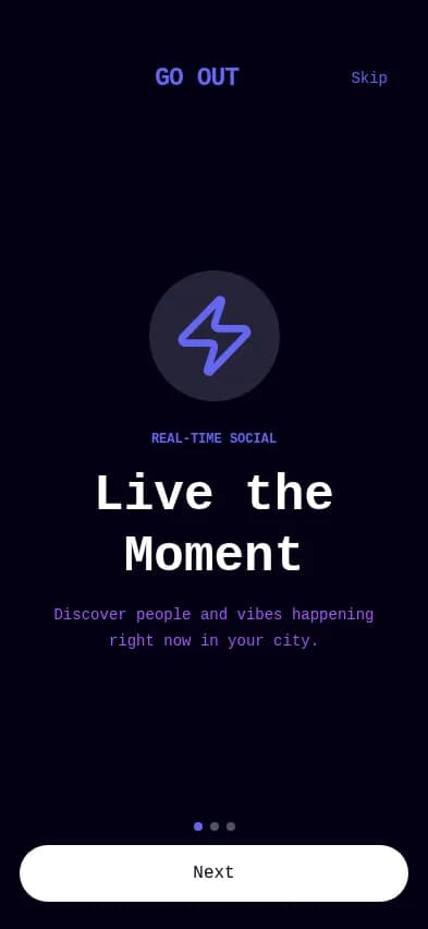 GO OUT Social Movement App