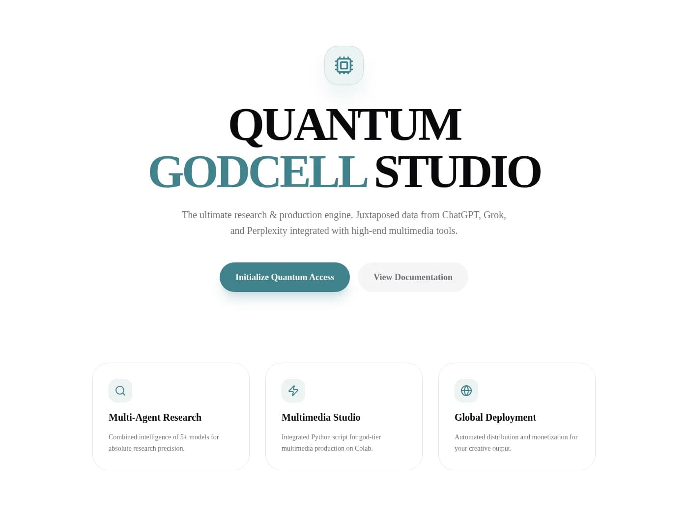 Quantum Godcell Studio