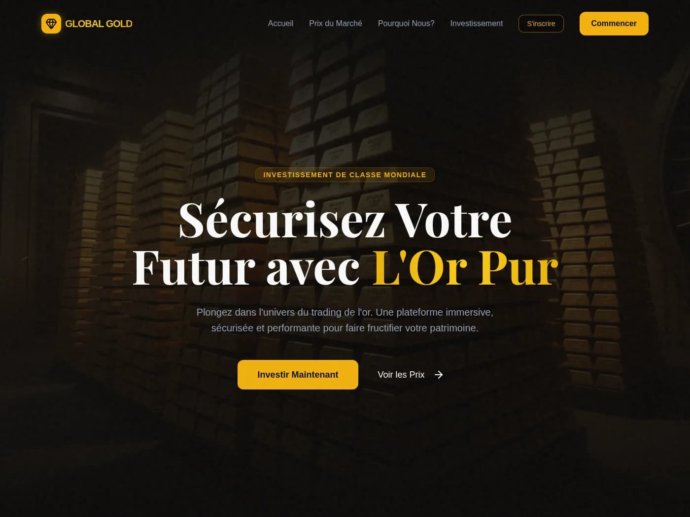 Global Gold Investment Site