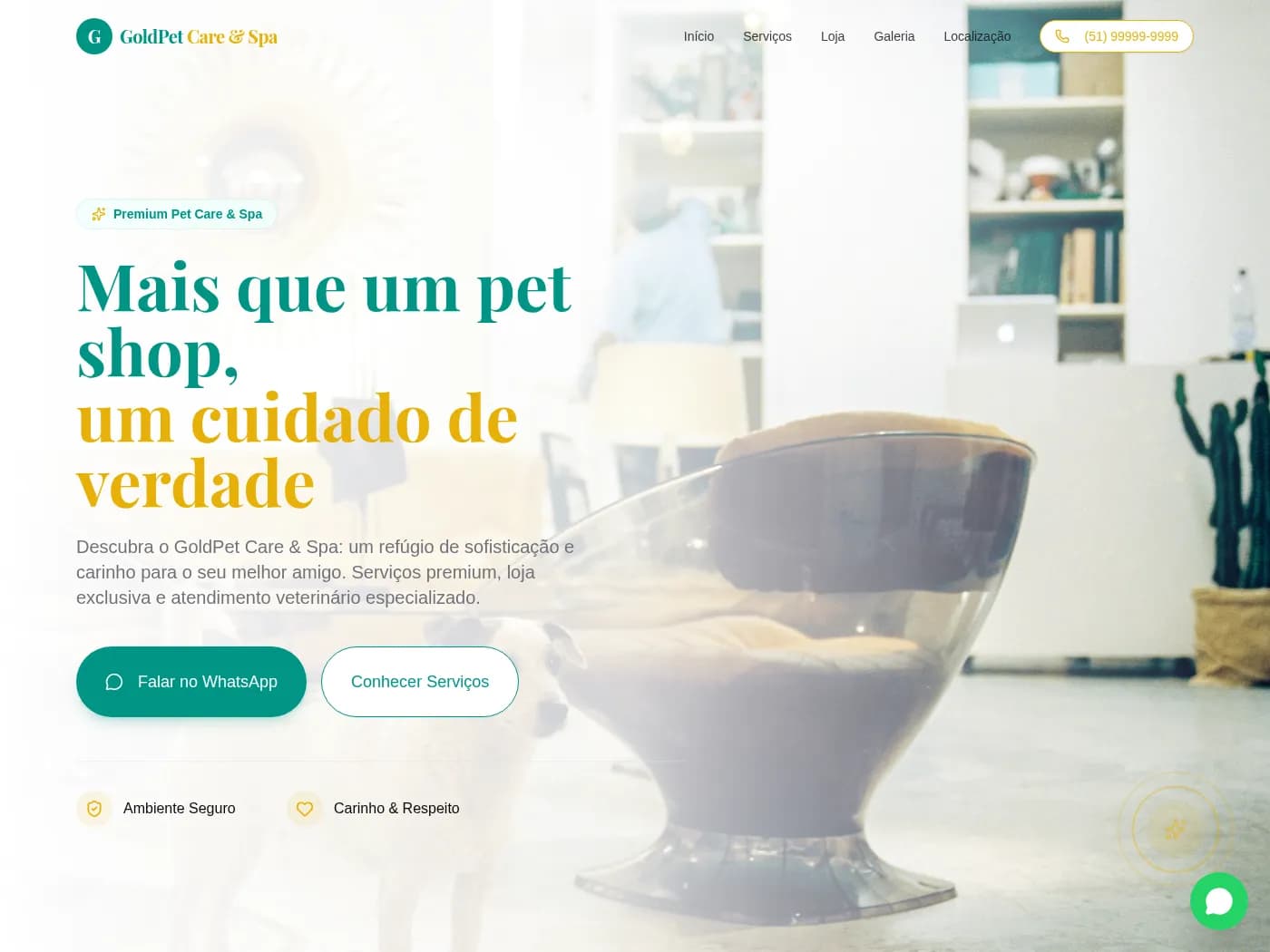 GoldPet Premium One Page