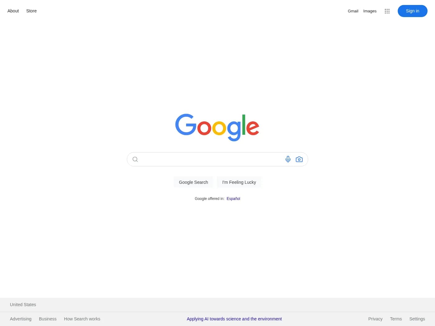 Google Homepage Clone