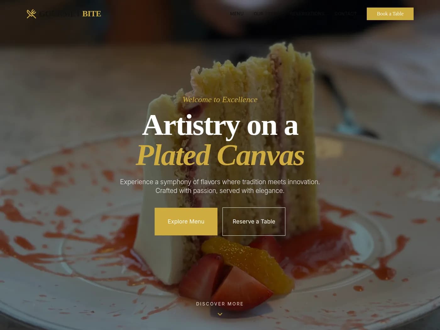 Gourmet Bite Website