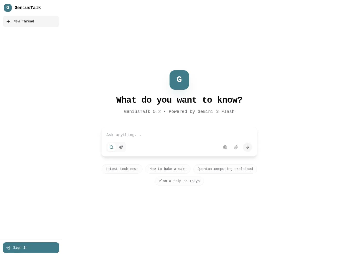 GeniusTalk AI Chat