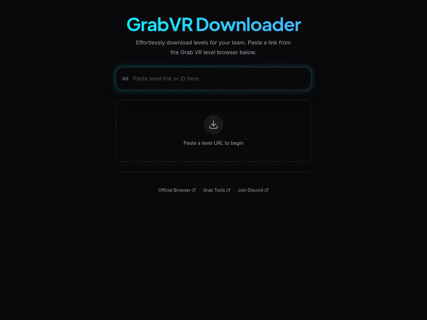GrabVR Level Downloader