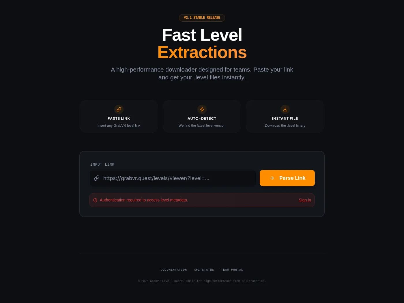 GrabVR Level Loader