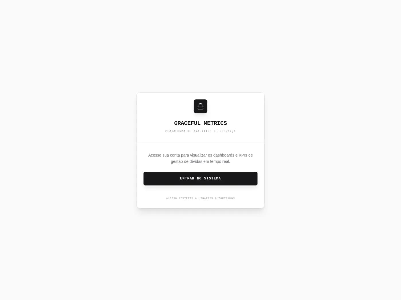 Graceful Metrics Dashboard