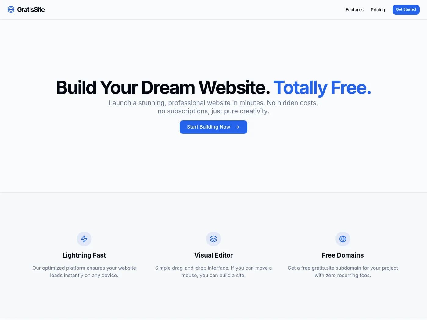 GratisSite Builder