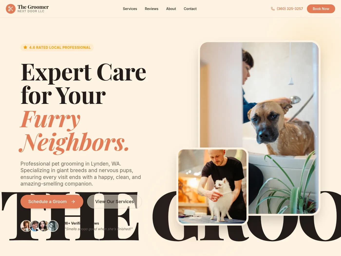 Groomer Next Door Website