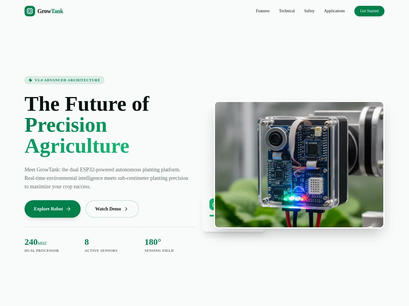 GrowTank Robot Showcase
