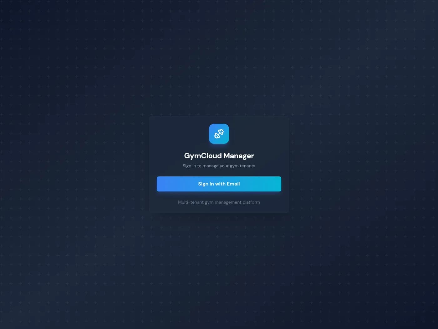 GymCloud Manager