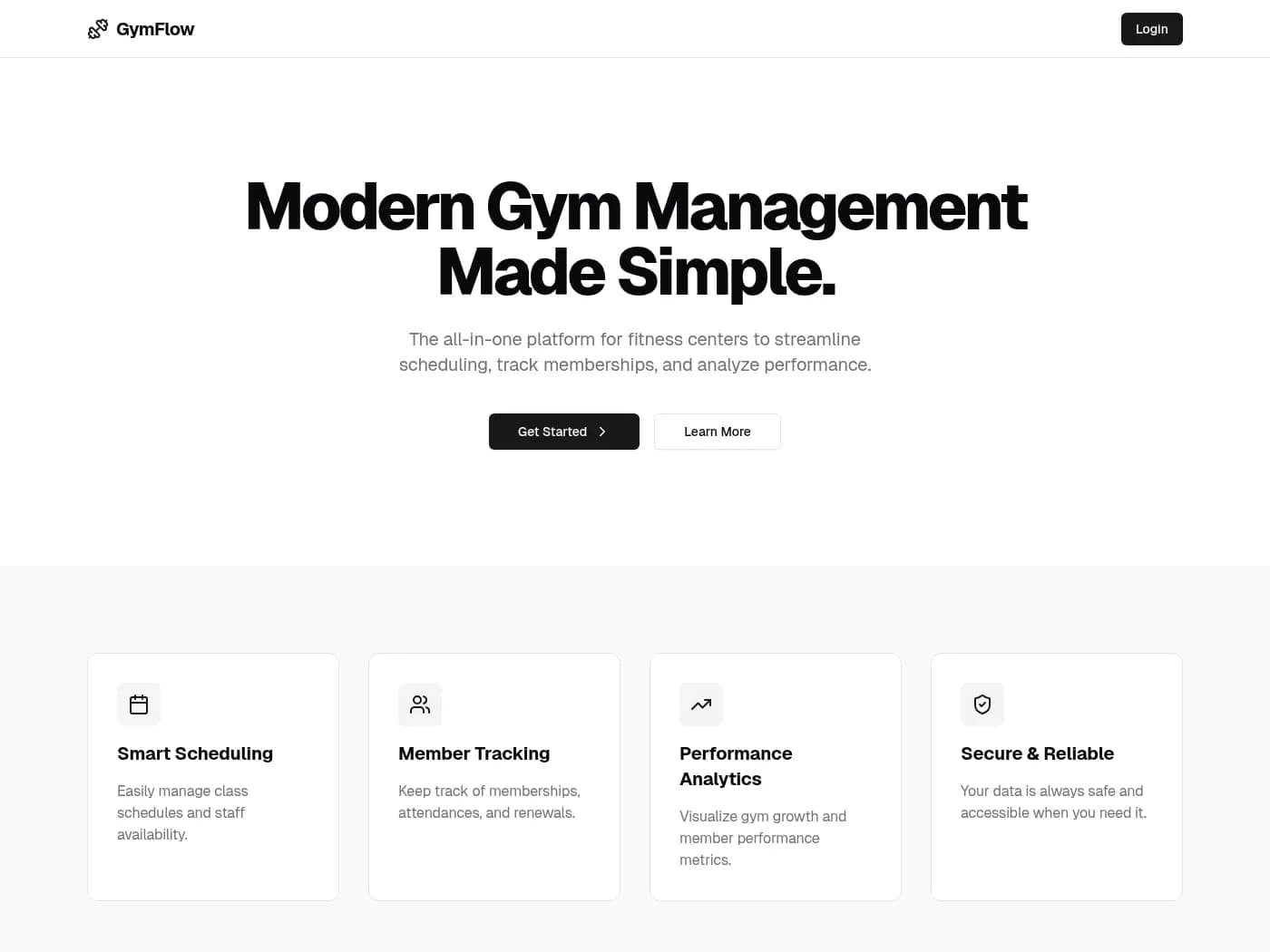 GymFlow Manager