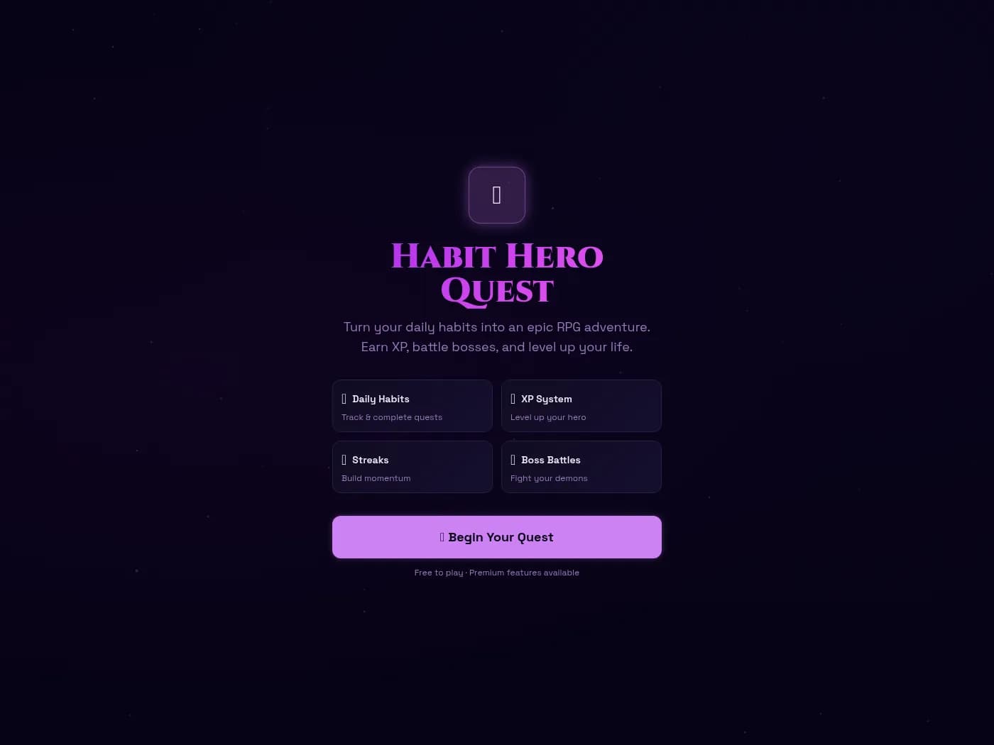Habit Hero Quest