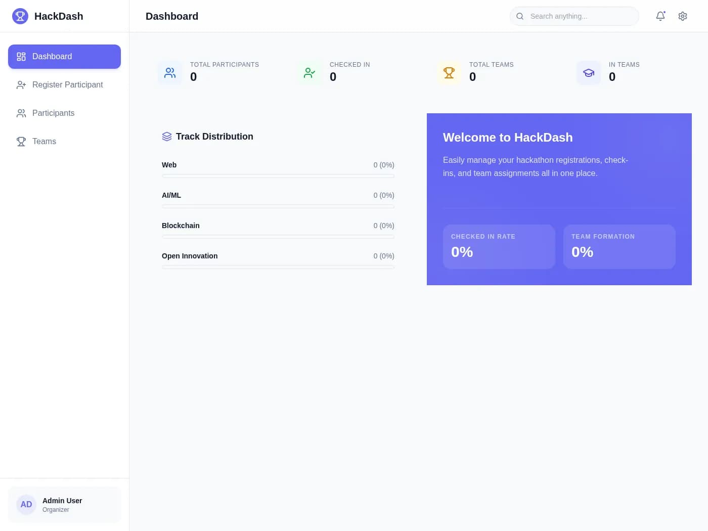 Hackathon Dash