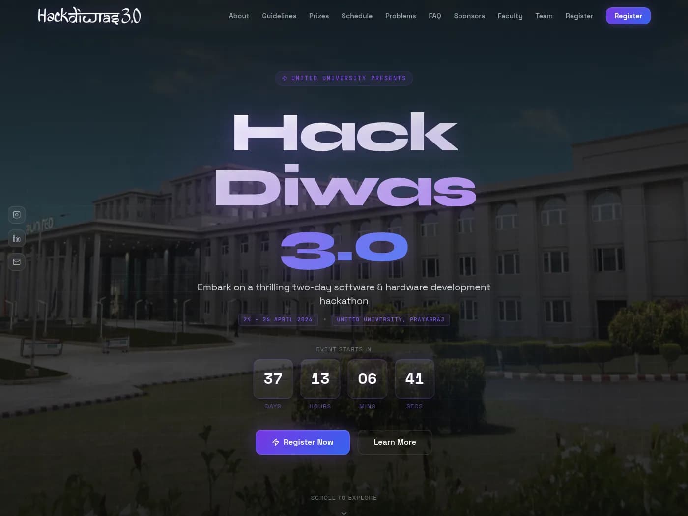 HackDiwas Landing