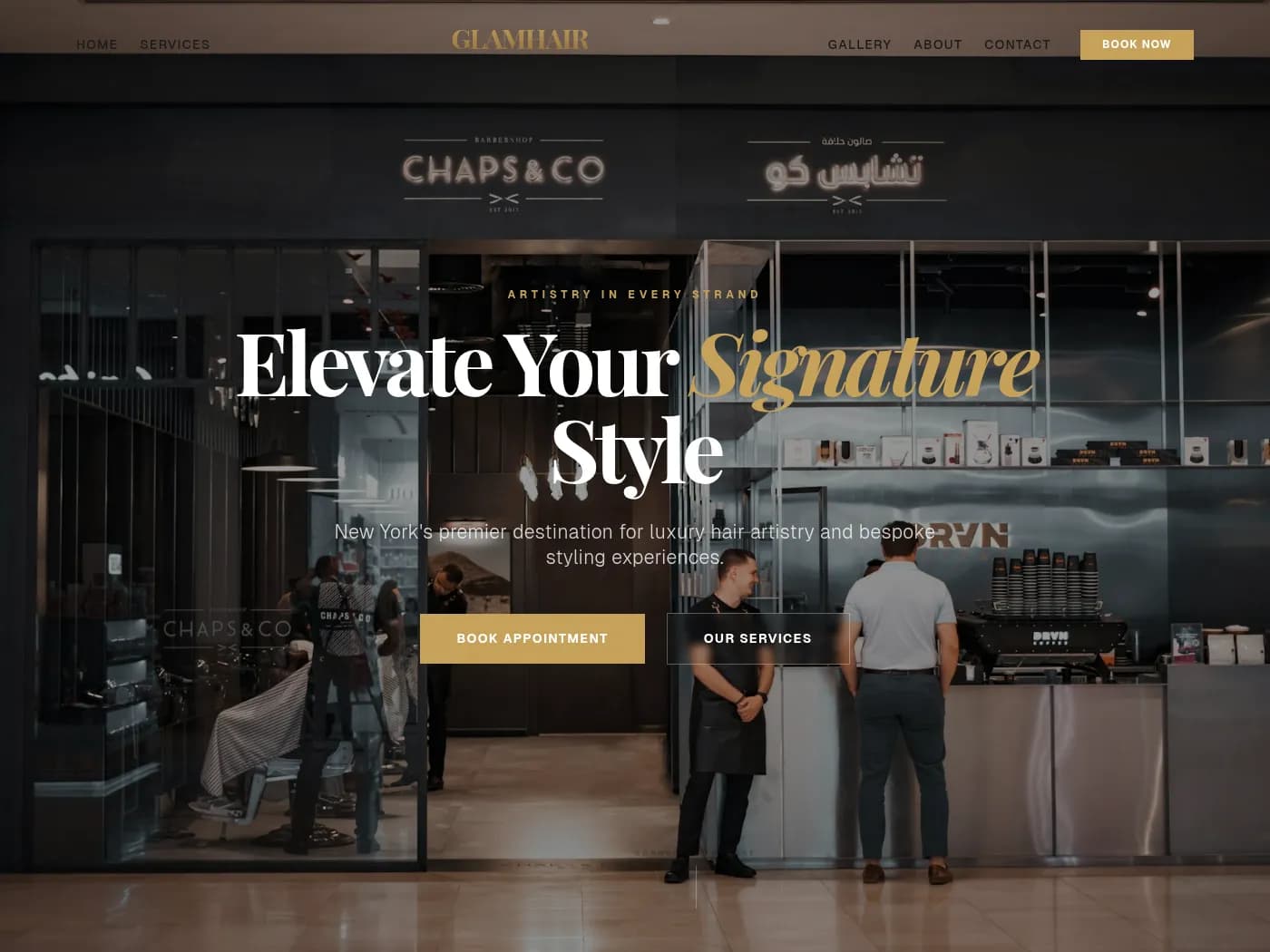 GlamHair Landing Page