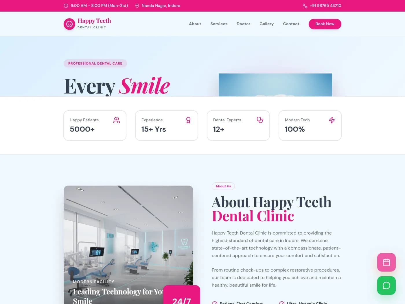 Happy Teeth Dental Website