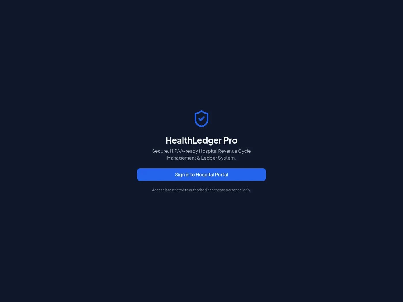 HealthLedger Pro