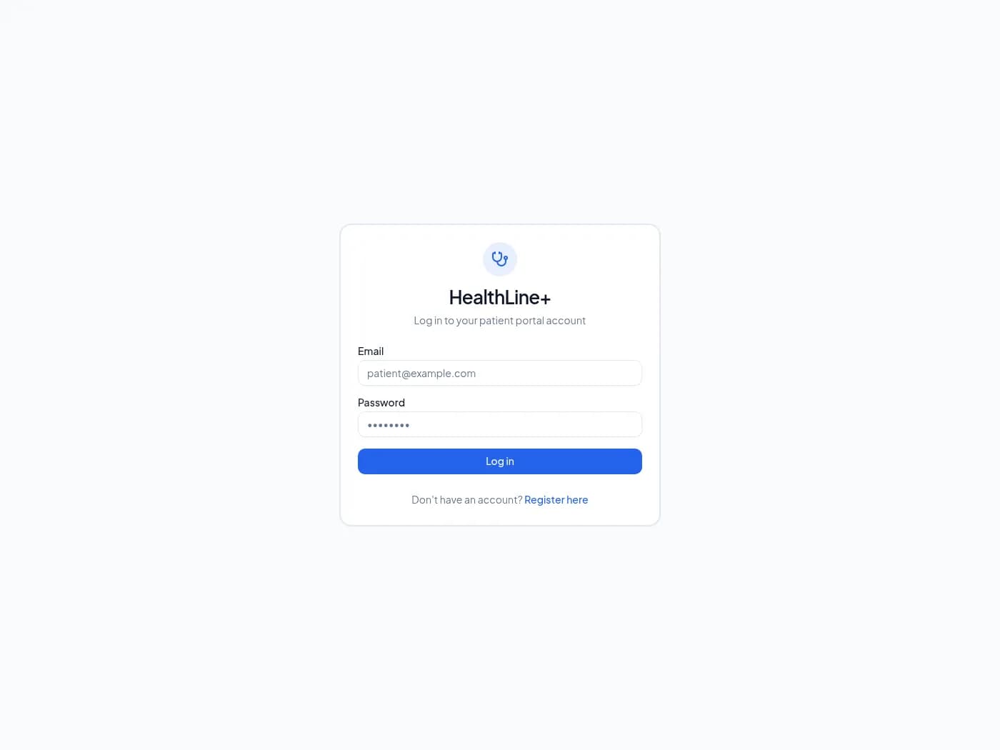 HealthLine+ Patient Portal
